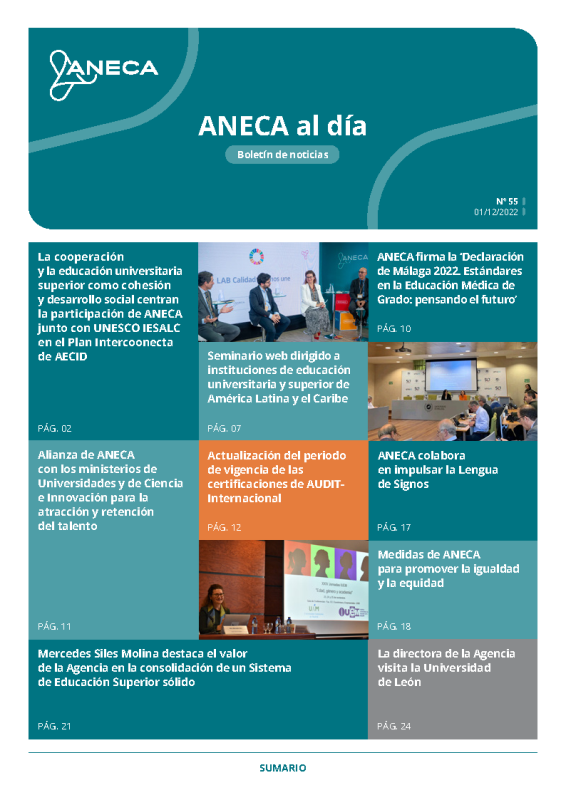 Aneca al día nº55 - Aneca Web
